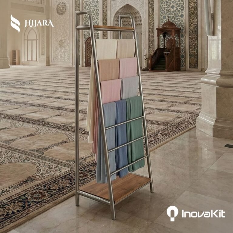 Rak Mukena Stainless untuk Masjid | Garansi Perbaikan 1 Tahun