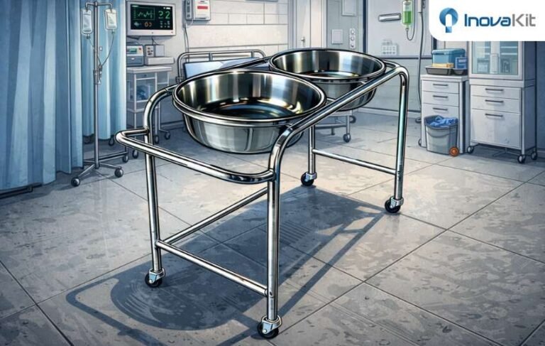 Troli Baskom Stainless: Fungsi, Kegunaan untuk Faskes